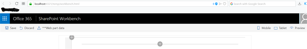 Office 365 - SharePoint Framework - Workbench Concept
