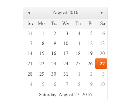 Get Selected Date From Kendo Datepicker