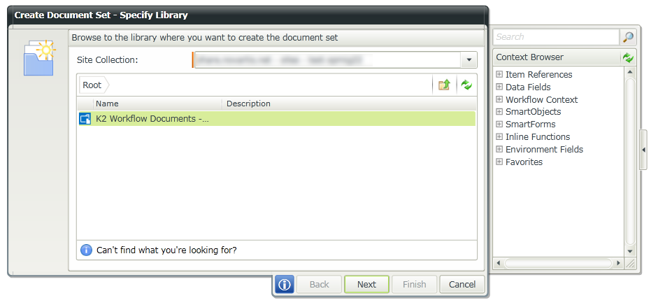 Create Document Set using K2 WorkFlow in SharePoint 2013 Online