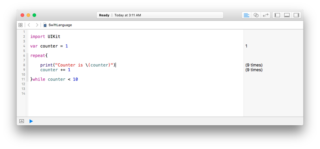 Loops In Swift Programming Language
