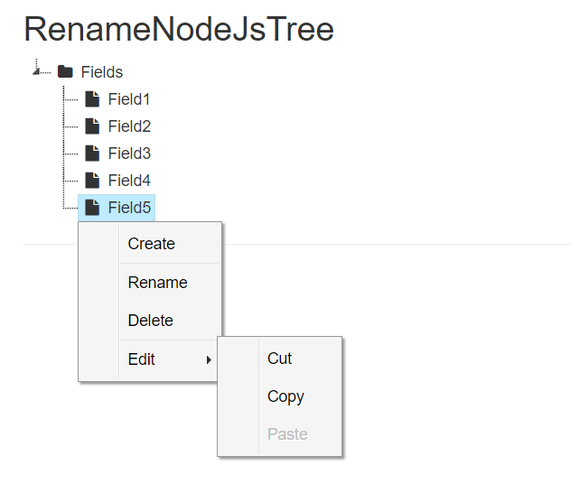 Rename Node Using jsTree