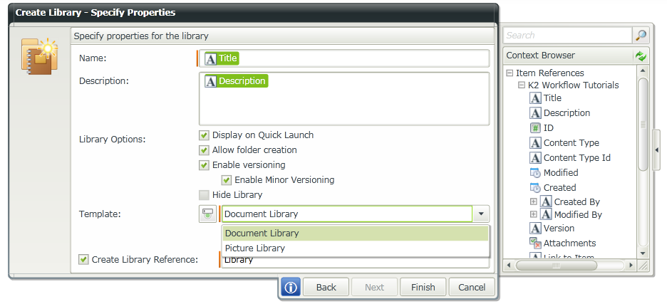 Create Document Library using K2 Workflow In SharePoint 2013 Online