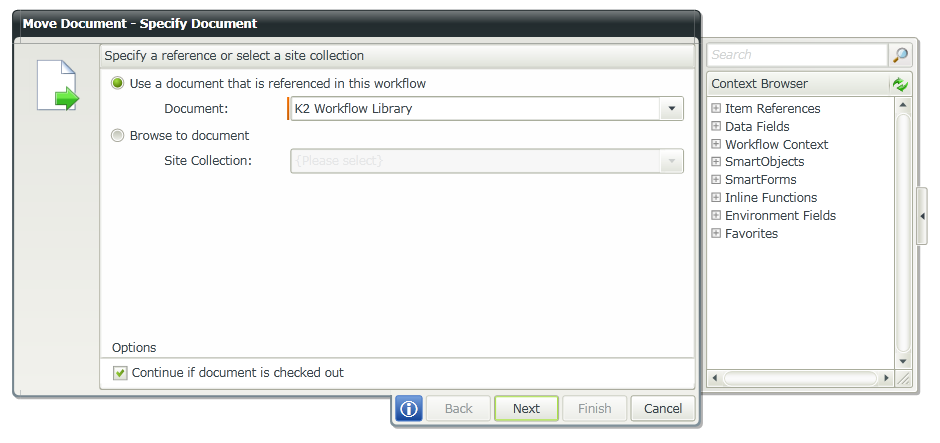 Move document using K2 Workflow in SharePoint 2013 Online