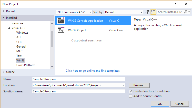 Write And Run C (C++) Program In Visual Studio 2010/ 2012 / 2013