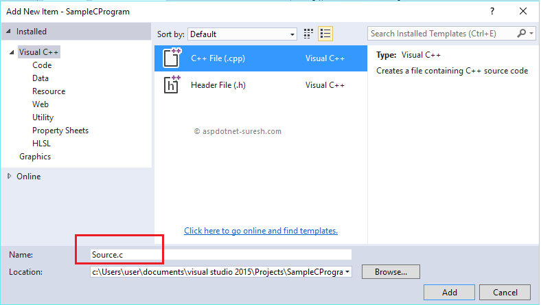 Write And Run C (C++) Program In Visual Studio 2010/ 2012 / 2013