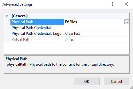 IIS Physical Path VS Virtual Path