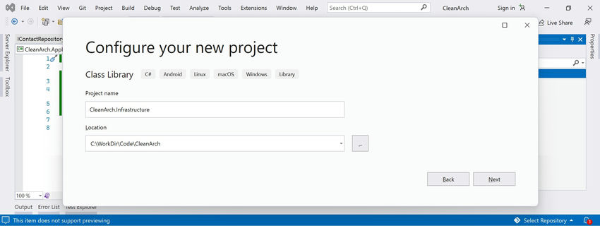 .NET 8.0 - Clean Architecture using Repository Pattern and Dapper