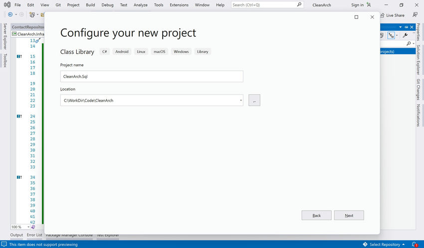 .NET 8.0 - Clean Architecture using Repository Pattern and Dapper
