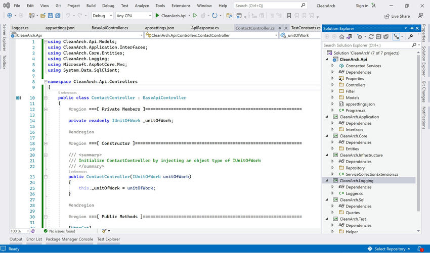 .NET 8.0 - Clean Architecture using Repository Pattern and Dapper