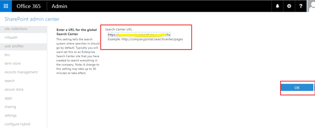 Change Search Center URL In SharePoint Online Change Search Center URL In SharePoint Online