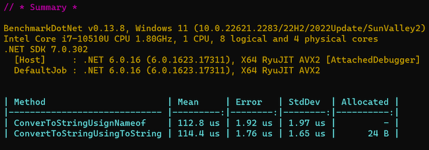 Converting Enum Types to Strings Using nameof in C#