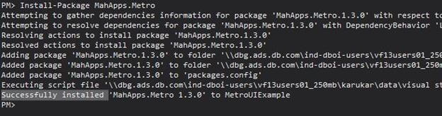 How to work with Metro UI framework in WPF