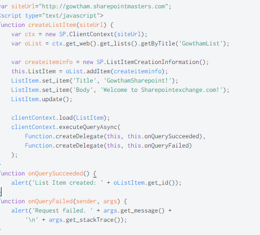 Create A List Item In Sharepoint 2013 Using Jsom With Content Editor