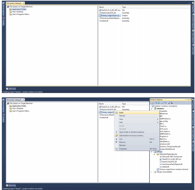 Creating Setup in Windows Application