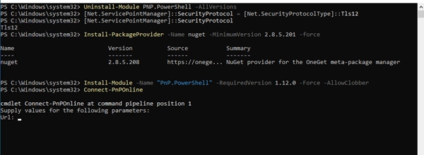 Import-Module PnP.PowerShell Error - Could not load file or assembly Import-Module PnP.PowerShell Error - Could not load file or assembly