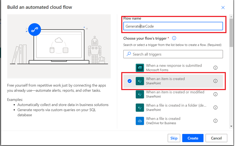 How To Create Barcode Using Power Automate And Scan Using Power App