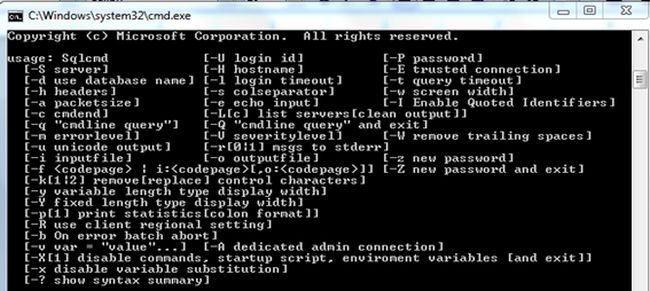Running .Sql File from Command Prompt