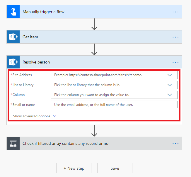 Validate a selected person in the 'Person' or 'Group' fields of a ...