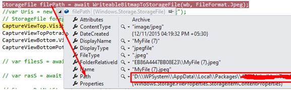 How to Save WriteableBitmap Image to StorageFile