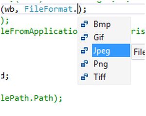 How to Save WriteableBitmap Image to StorageFile