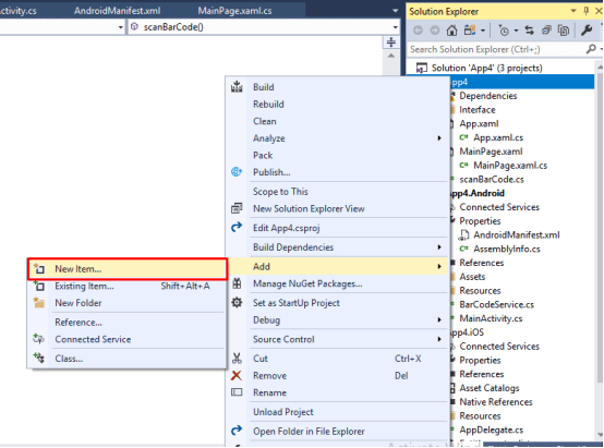 Using Zxing Code 128 Scanner In Xamarin Forms