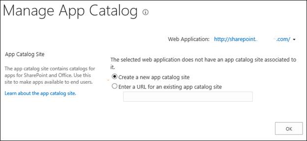 Create First App Catalog Site Collection On Office 365/SharePoint Online Create First App Catalog Site Collection On Office 365/SharePoint Online