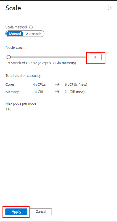 How To Scale Azure Kubernetes Service Cluster Using Azure Portal