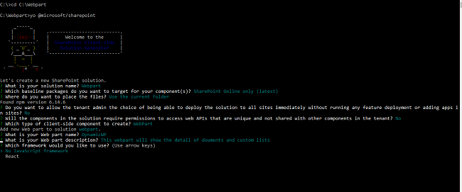 Create A Webpart Which Will Retrieve List And Document Using SPFx