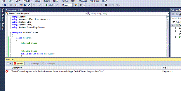 Sealed Classes And Methods