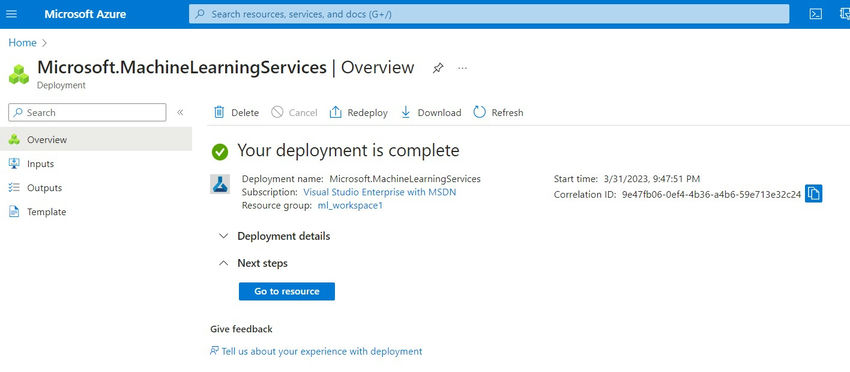 Azure Machine Learning Workspace Review