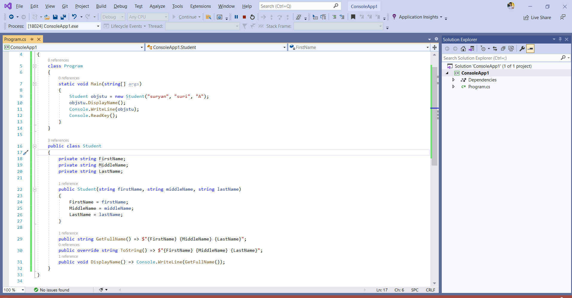 C# Expression Bodied Members