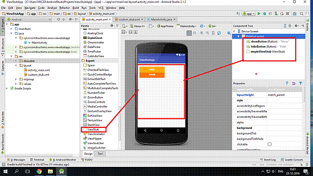 Image Hide And Show Process Using ViewStub In Android Applications