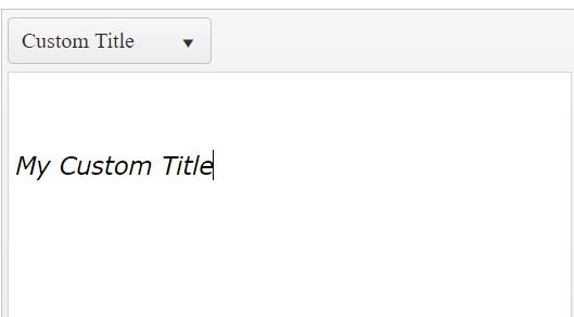 Adding Custom Styles To Kendo Editor