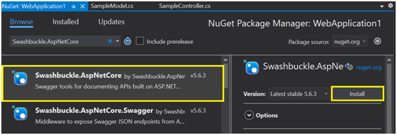 .Net Core API With Swagger Documentation