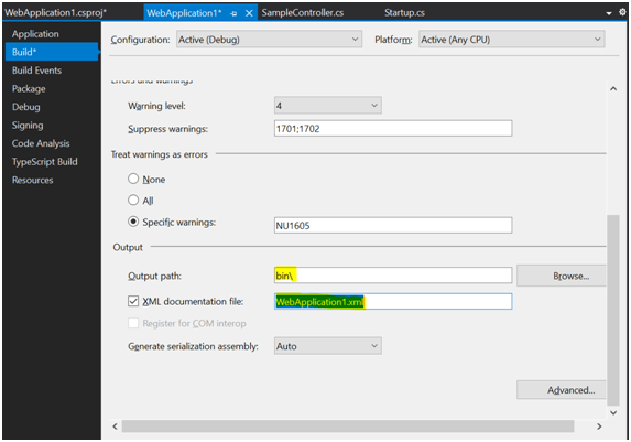 .Net Core API With Swagger Documentation