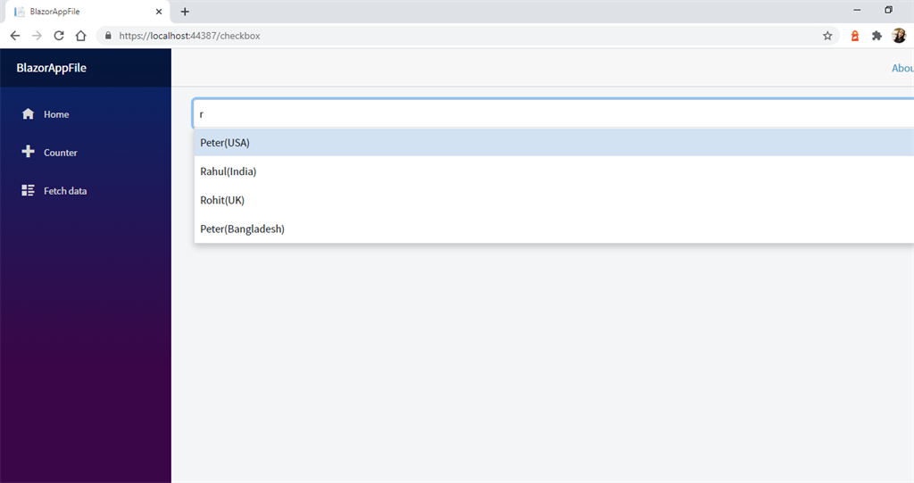 How To Implement Autocomplete Textbox In Blazor