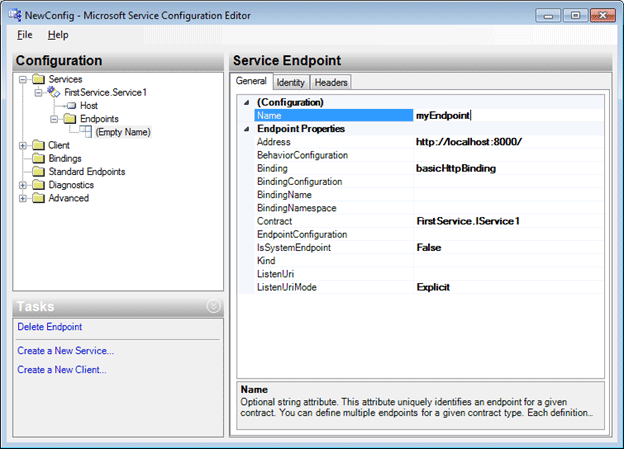 WCF Series: Using the WCF Service Configuration Editor