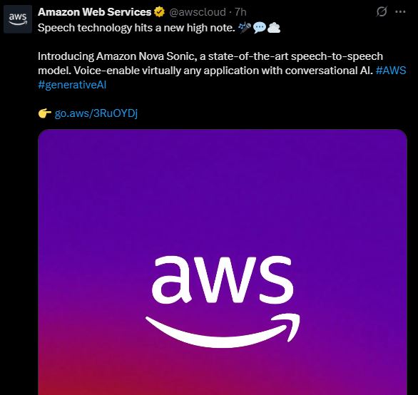 Amazon Introduces Nova Sonic: A Powerful New Voice AI Model
