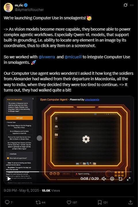 Hugging Face Launches Open Computer AI Agent