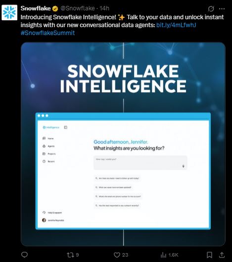 Snowflake Intelligence Is Here — Chat with Your Data