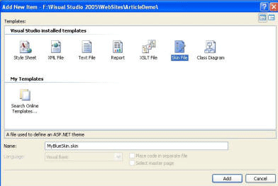 Themes in ASP.NET 2.0 using VB.NET