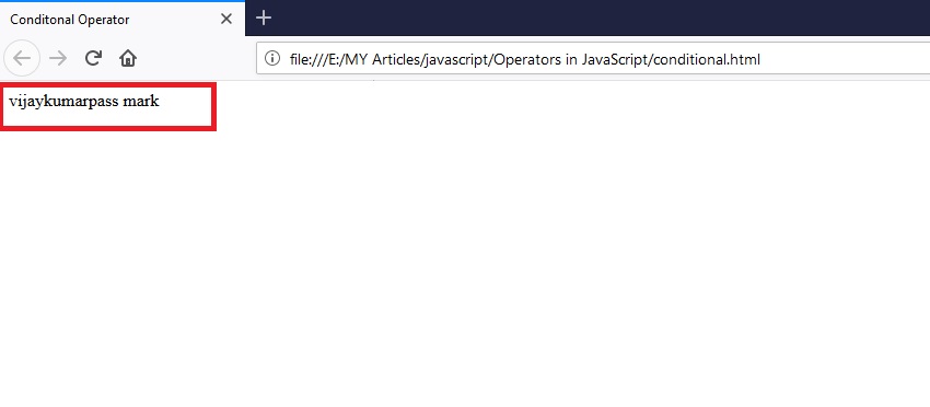 Operators in JavaScript