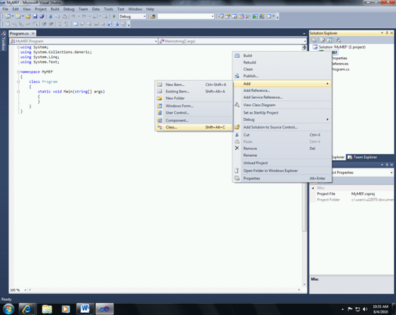 Basics Of Managed Extensibility Framework