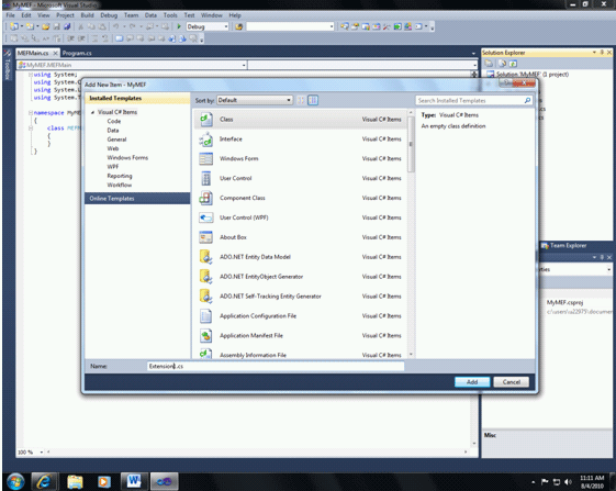 Basics Of Managed Extensibility Framework