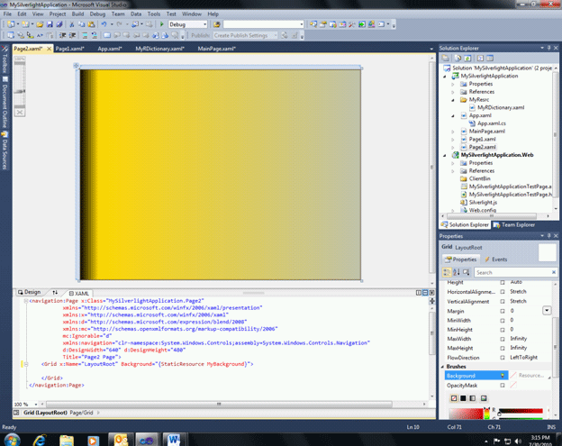 Creating a Silverlight Application that inserts data to a database using WCF service