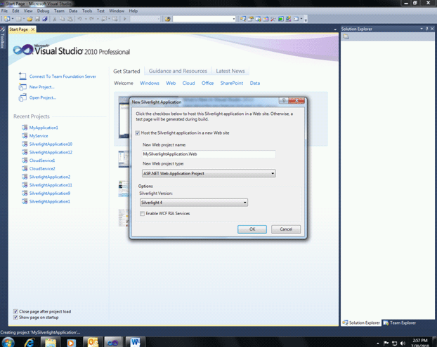 Creating A Silverlight Application That Inserts Data To A Database Using Wcf Service