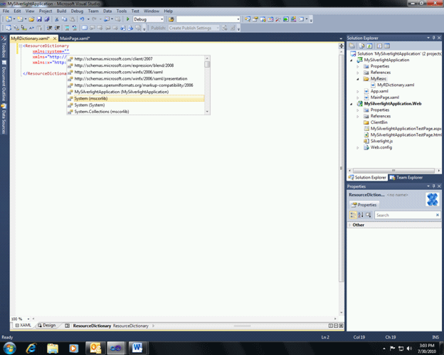 Creating a Silverlight Application that inserts data to a database using WCF service