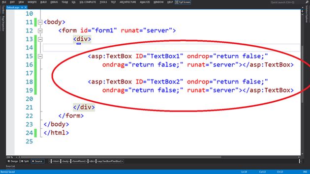 Disable Drag and Drop for a Web Control or an Entire Web Form