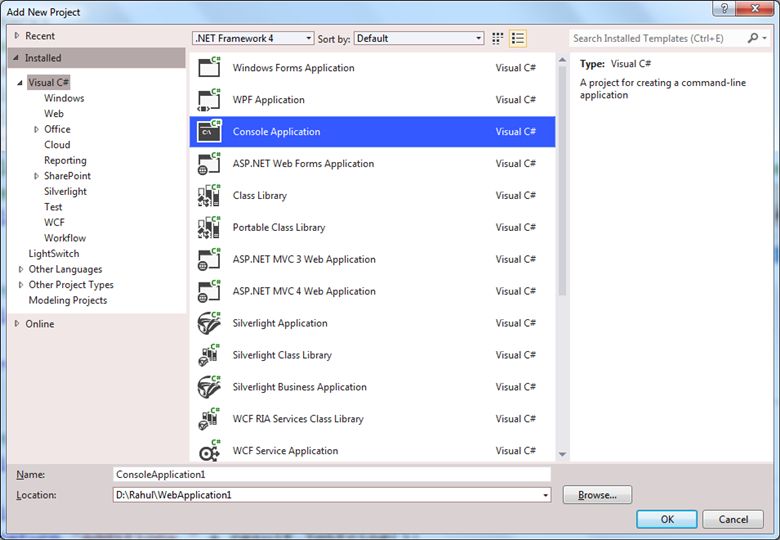 How to Access a Web Service in Console Application