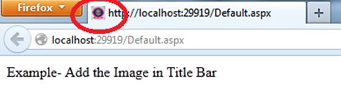 How To Add An Image To a Title Bar